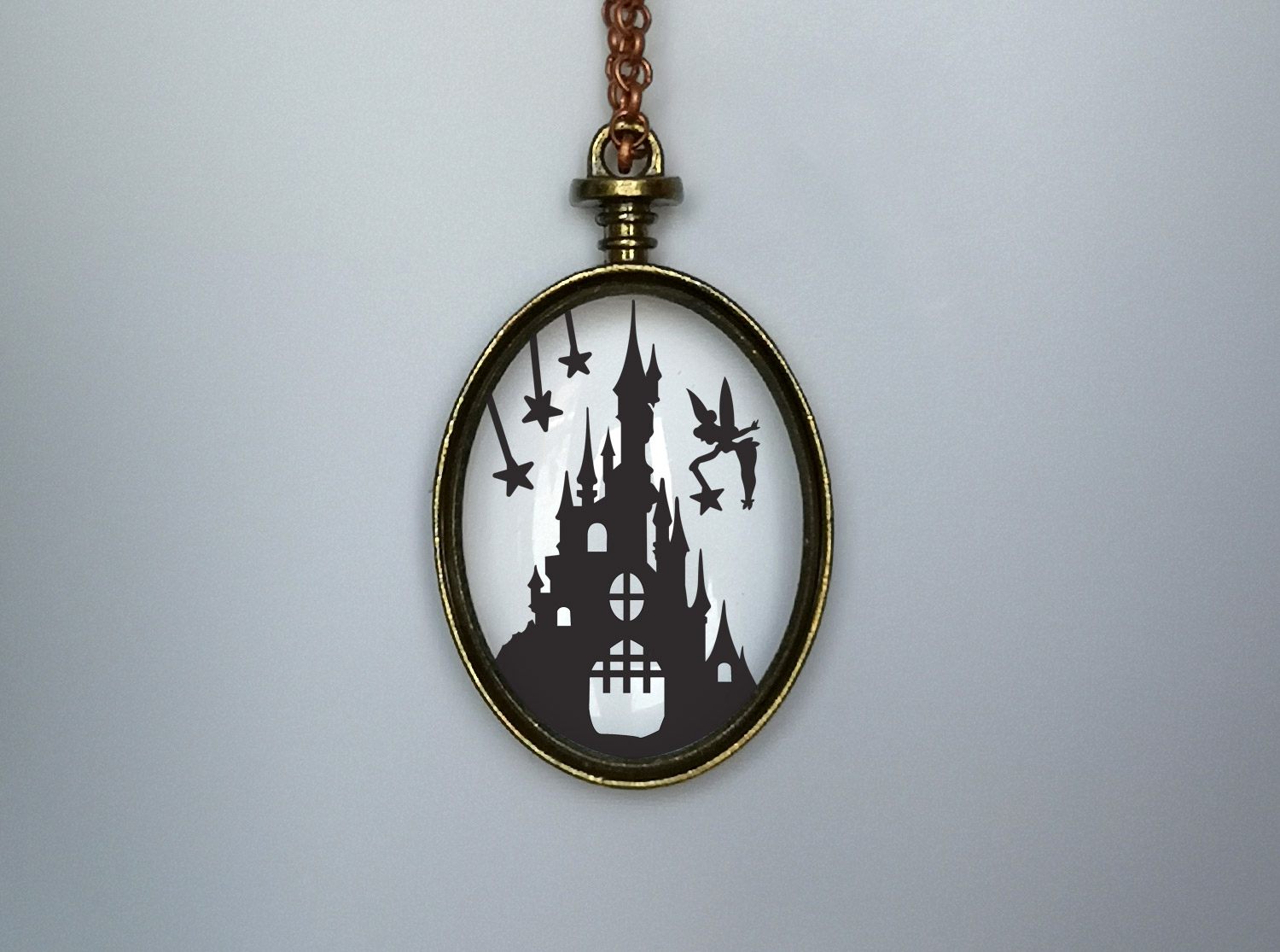 Disney Castle Pendant Papercut Necklace - Paper Petal